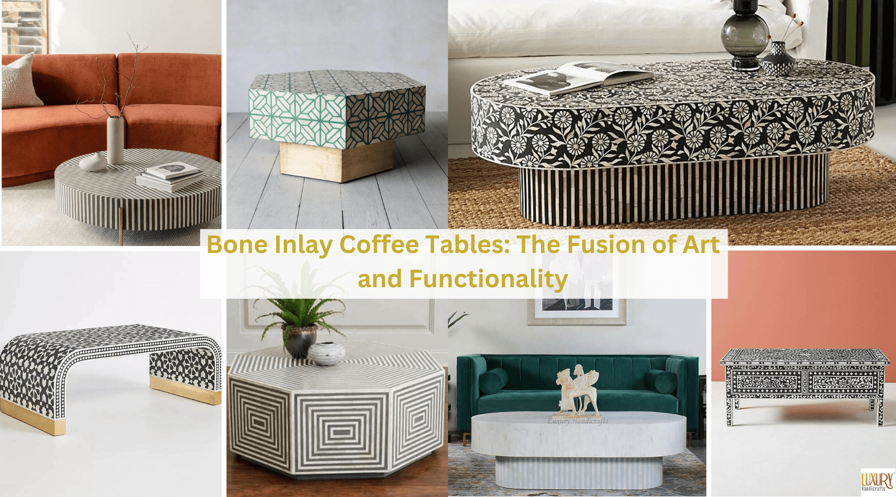 Bone Inlay Coffee Tables: The Fusion of Art and Functionality – Luxury ...