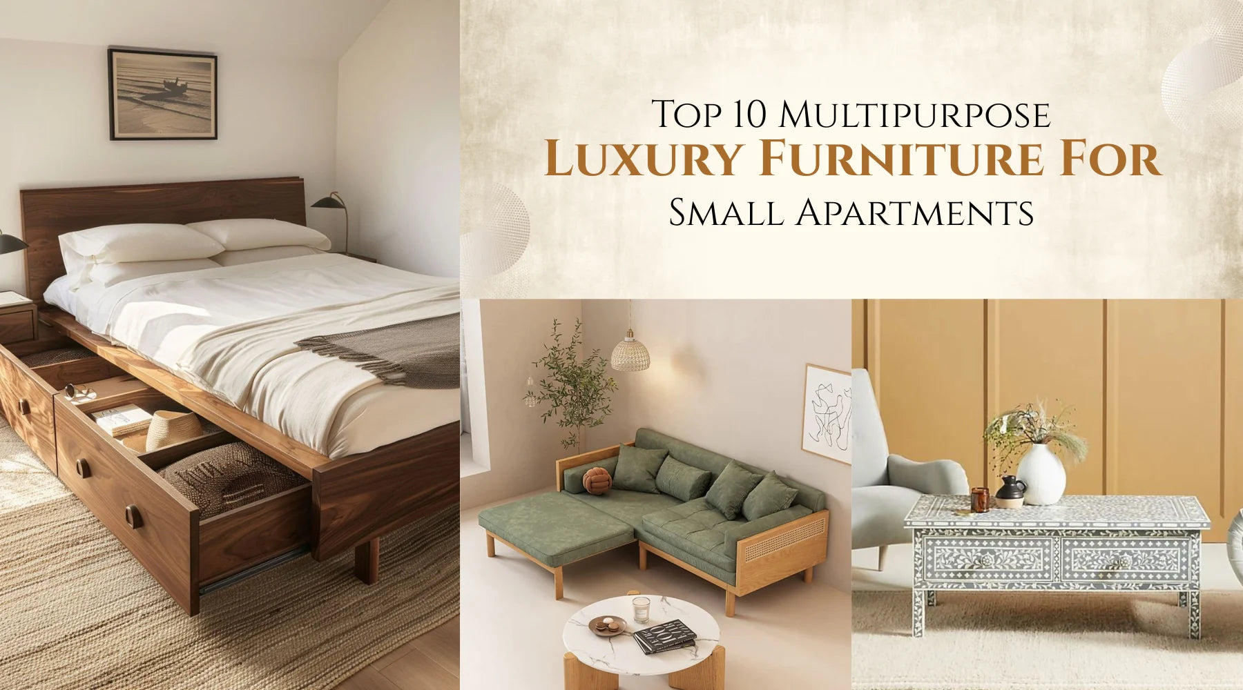 10 Multi-Utility Furniture Ideas For Small Apartments – Luxury Handicraft