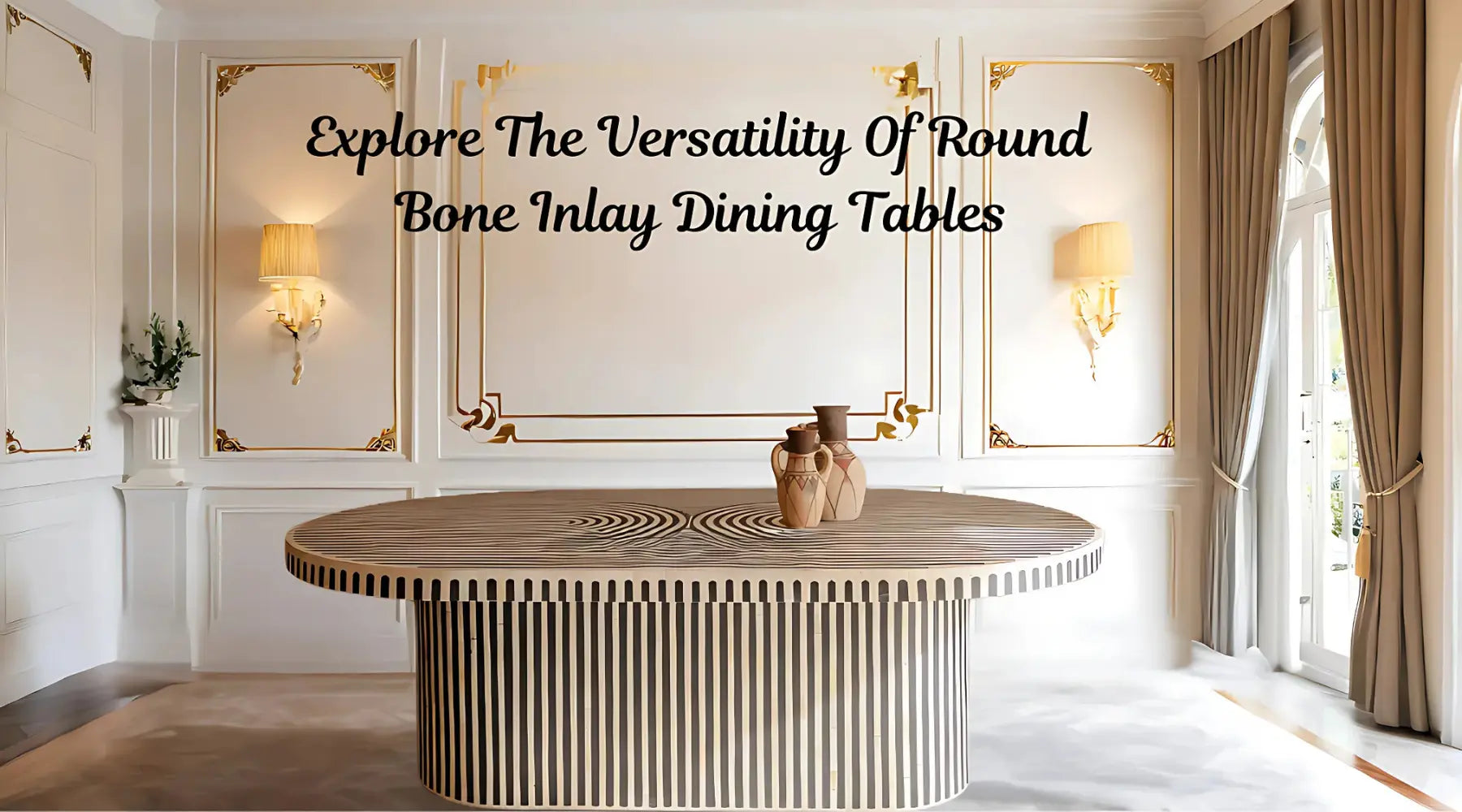 7 Ways Of Using Bone Inlay Dining Tables For Other Purposes – Luxury ...