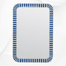 Bone Inlay Edged Mirror Blue | Blue Bone Inlay Mirror Frame – Luxury ...