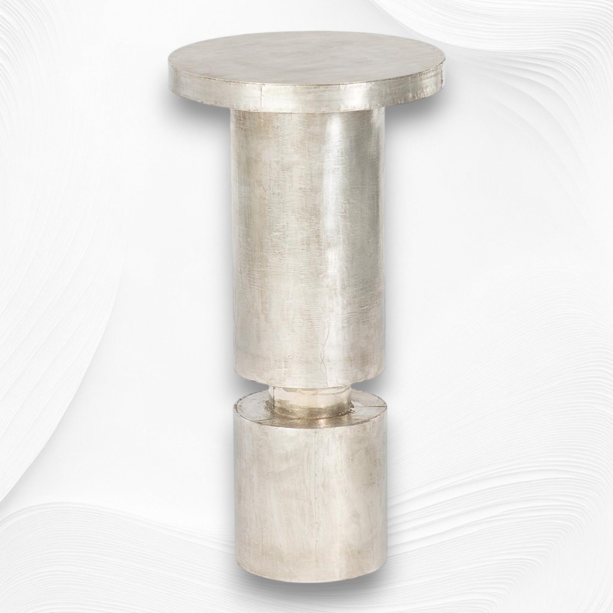 Embossed Metal Side Table Stand – Luxury Handicraft