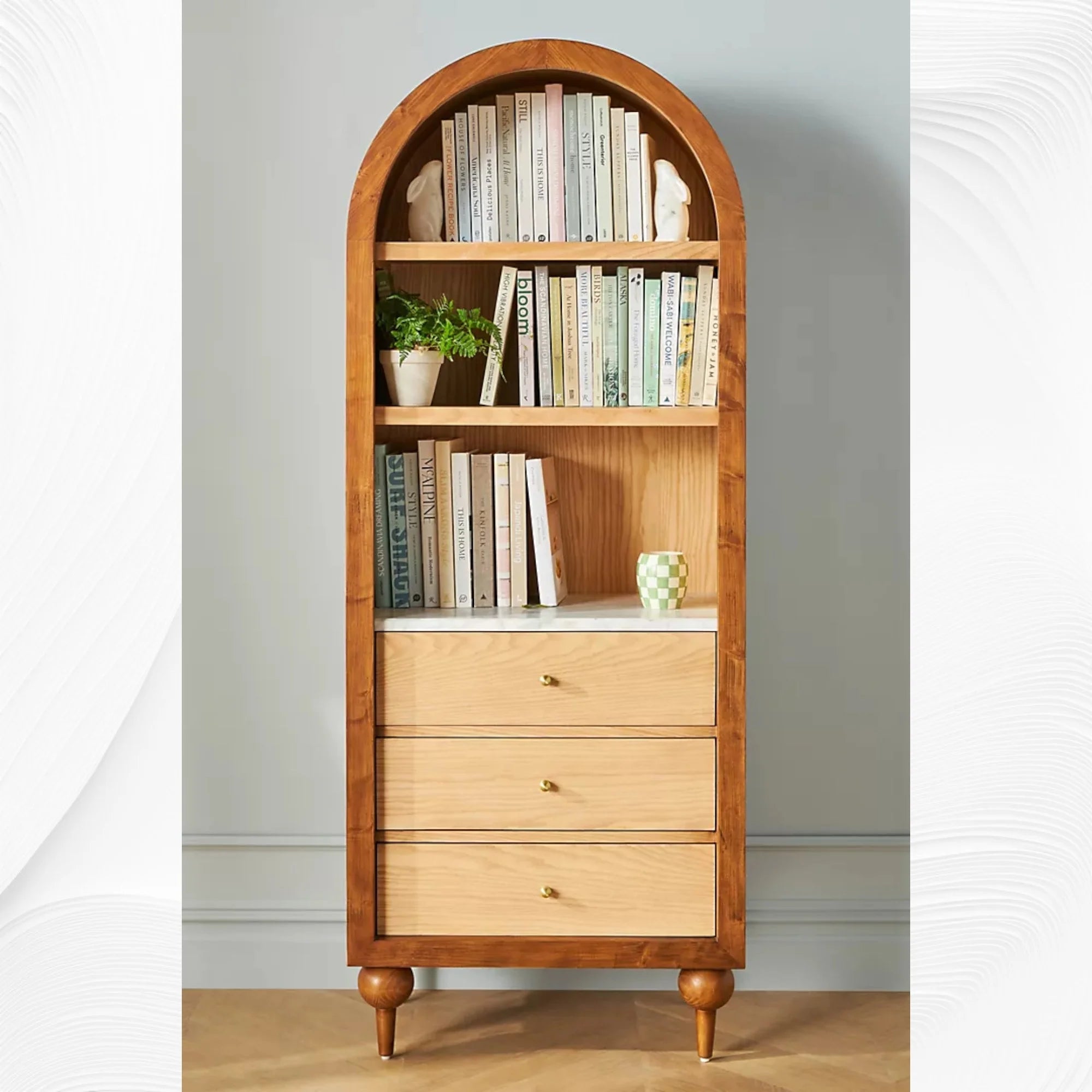 Fern Bookcase Brown – Luxury Handicraft