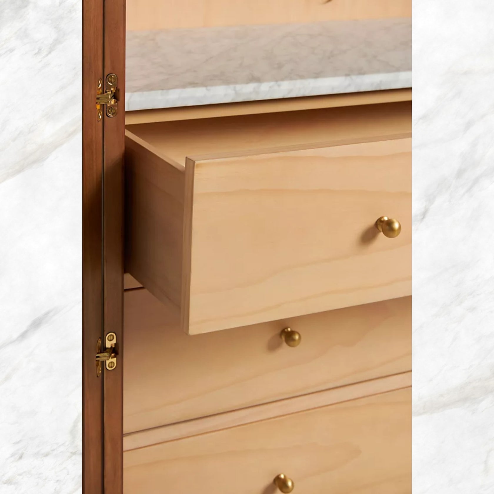 Fern Storage Cabinet Brown – Luxury Handicraft