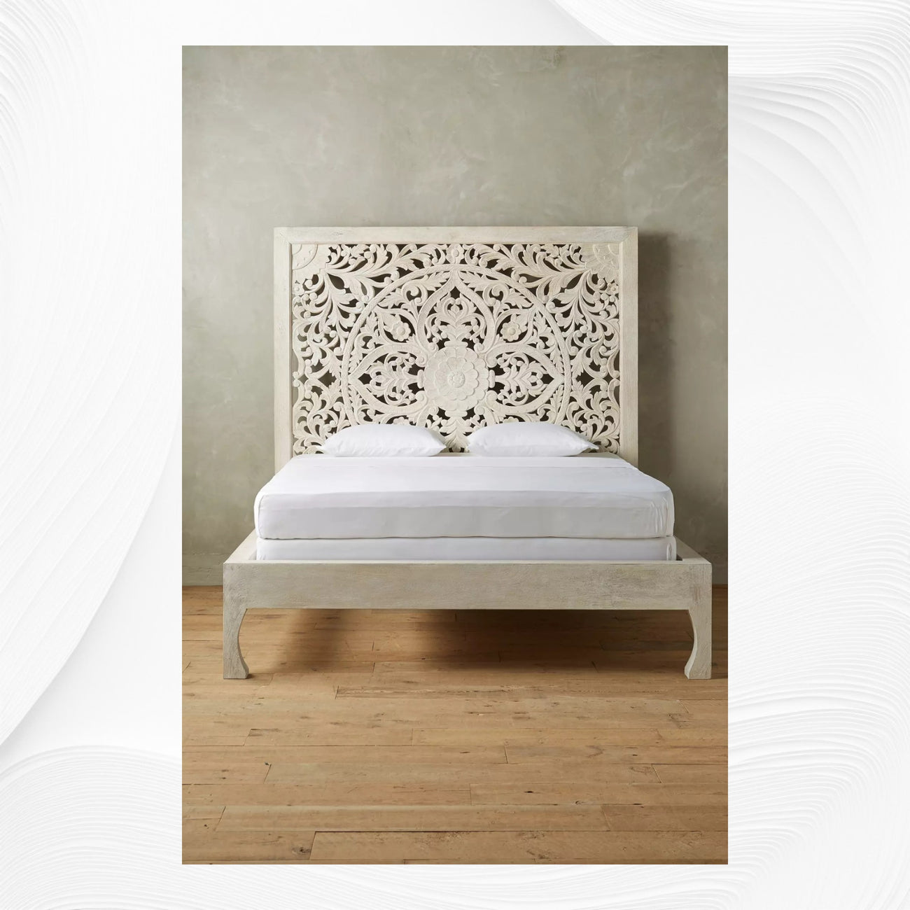 Buy Hand Carved Wooden Beds | Hand Carved Headboards – Luxury Handicraft