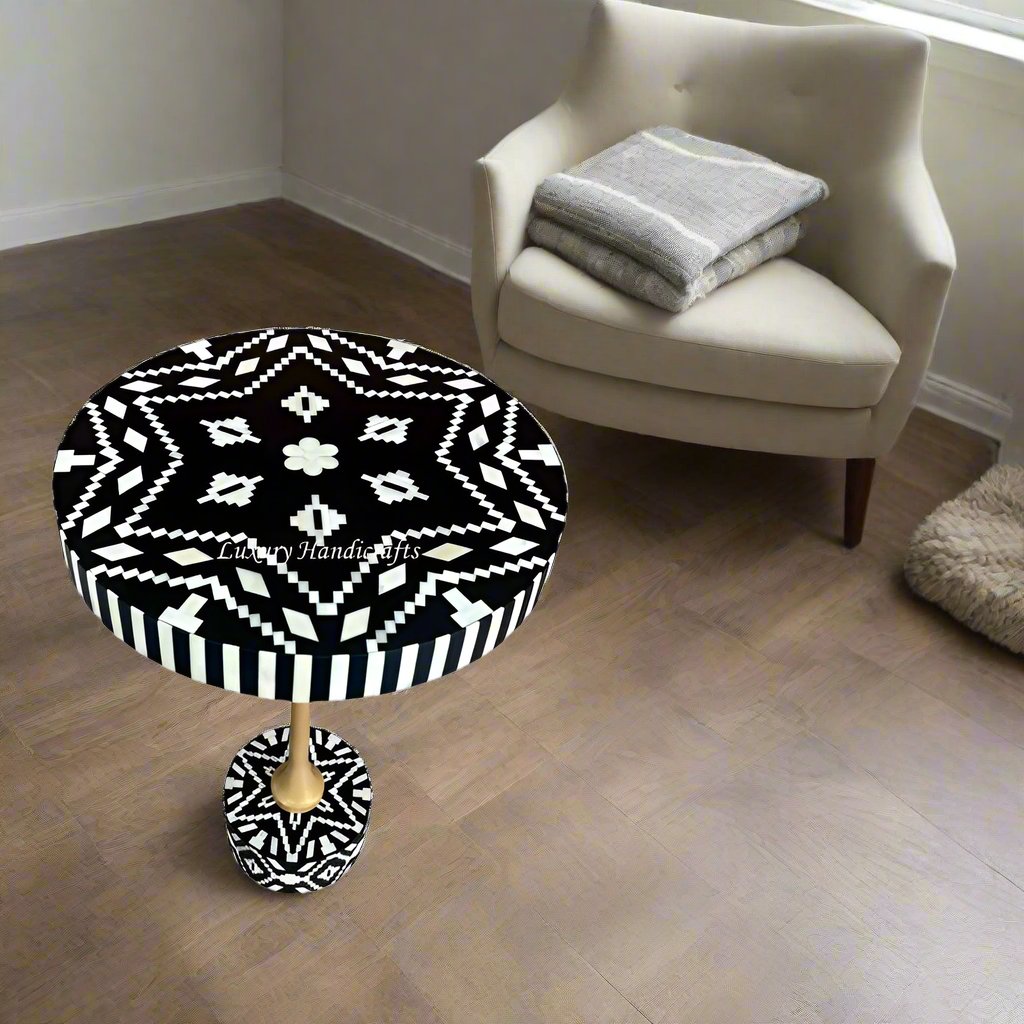 Buy Bone Inlay Side Tables at Best Price – Luxury Handicraft