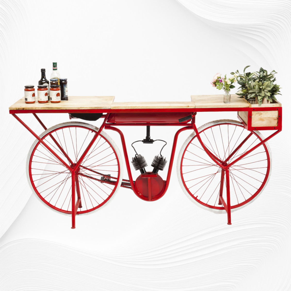 Luca Bicycle Bar Counter Red – luxuryhandicrafts