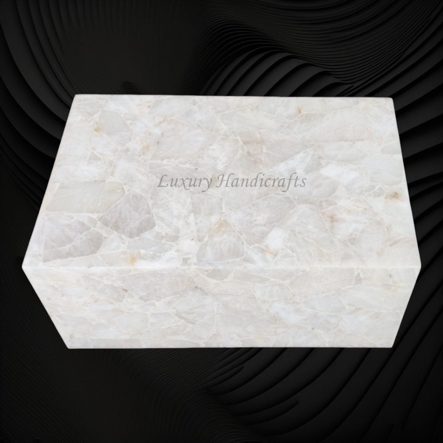 Lucia Crystal Quartz Coffee Table – Luxury Handicraft