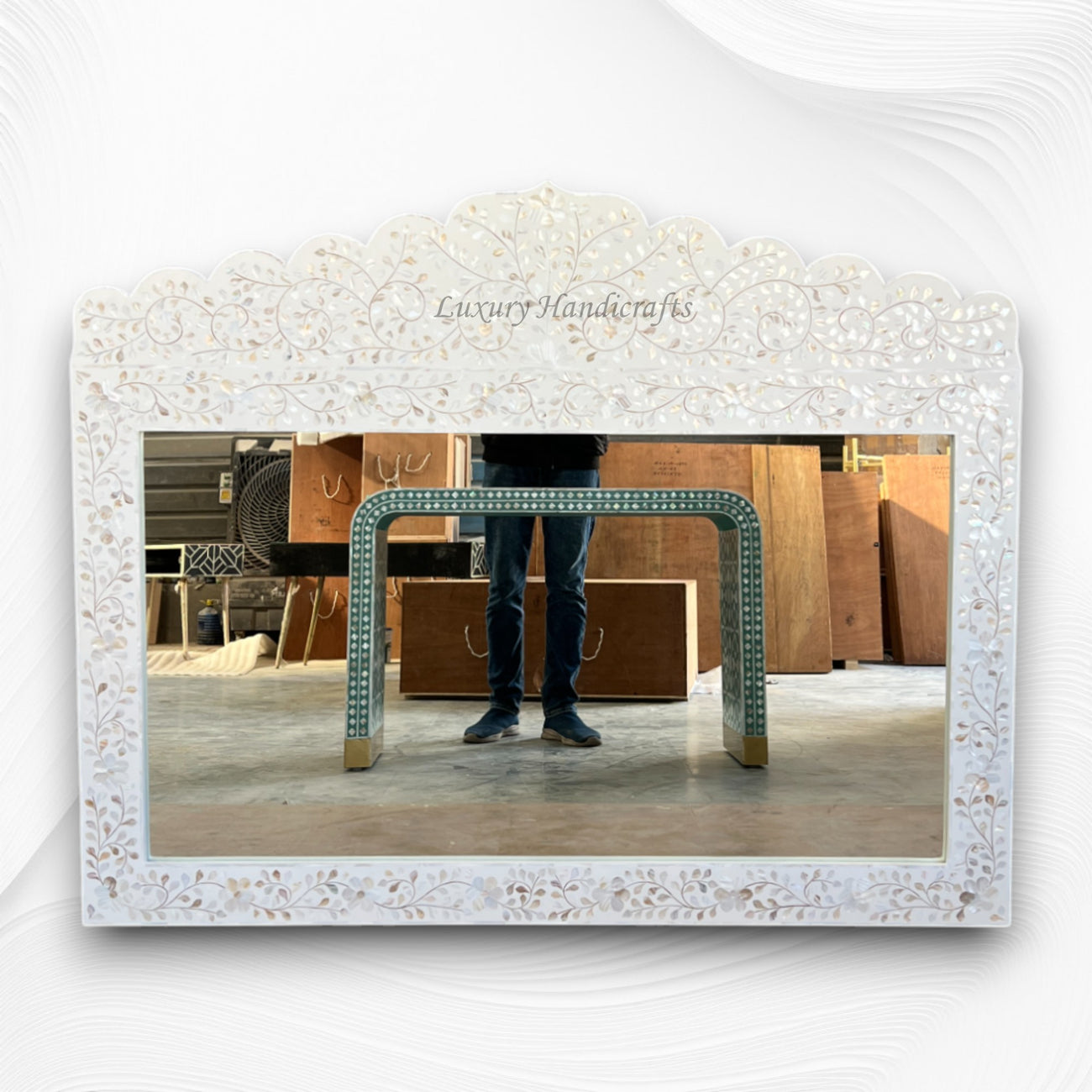 Buy Online Mother of Pearl Inlay Mirror Frame | Inlay Mirror Frame ...
