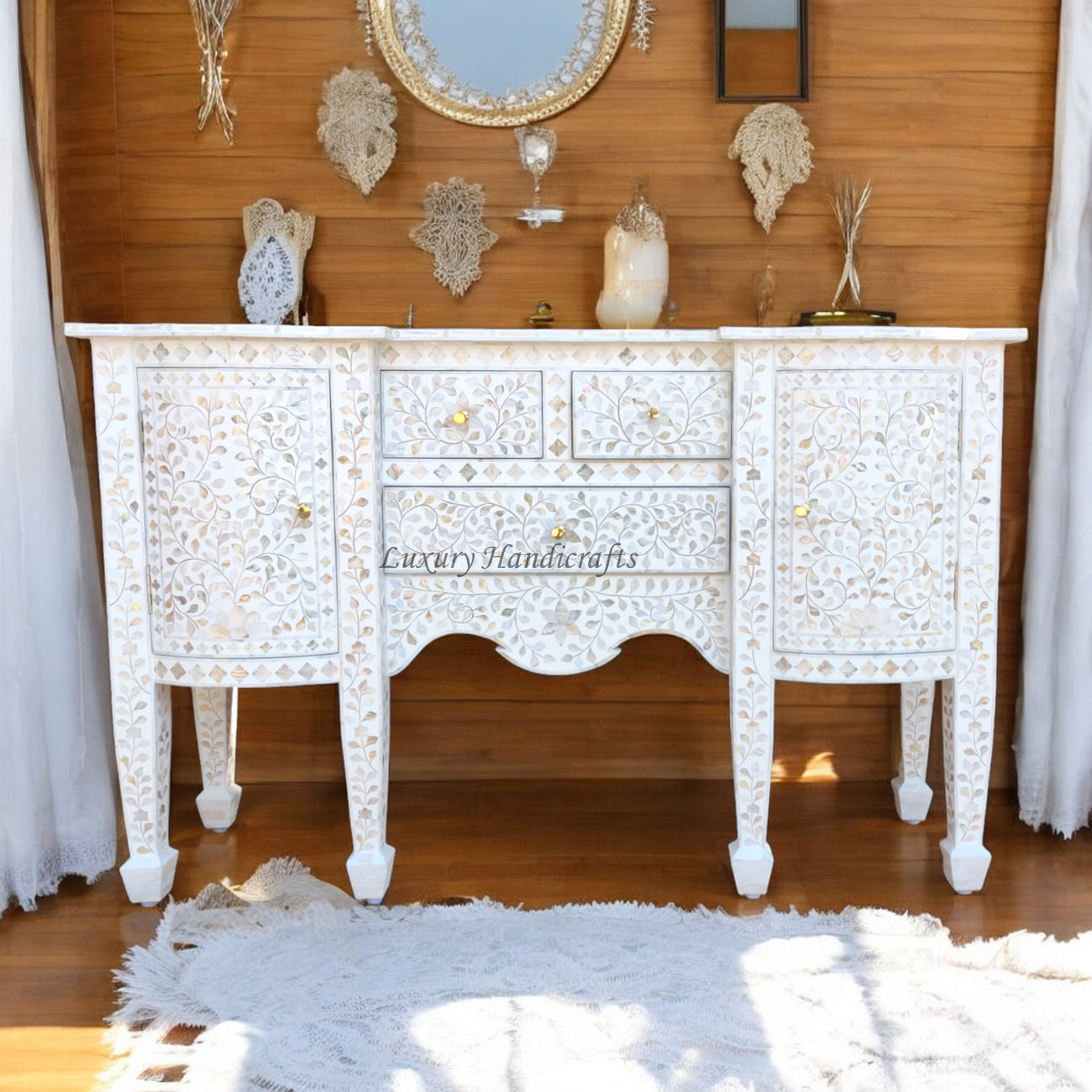 Buy Mother of Pearl Inlay Buffet | Sideboards Online Best Price ...