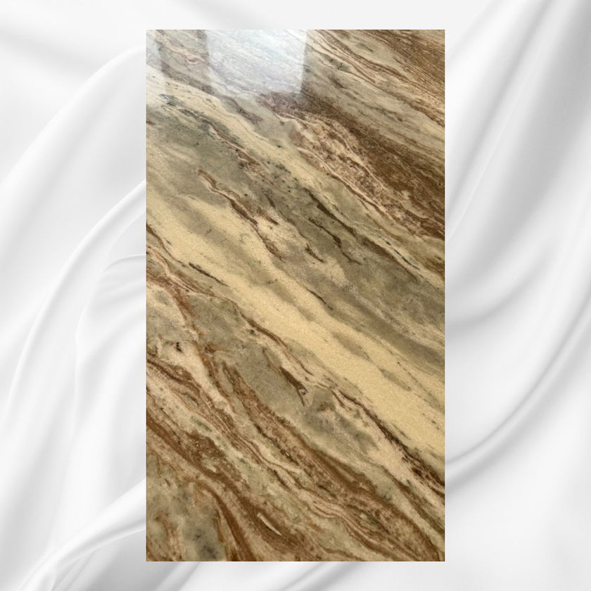 Myra Fantasy Brown Marble Dining Table 8 Seater – Luxury Handicraft