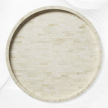 Full Bone Inlay Round Tray – Luxury Handicraft