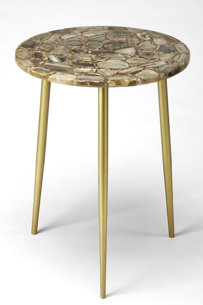 Buy Marble Gemstone Side Table | Accent Table Online At Best Price – luxuryhandicrafts
