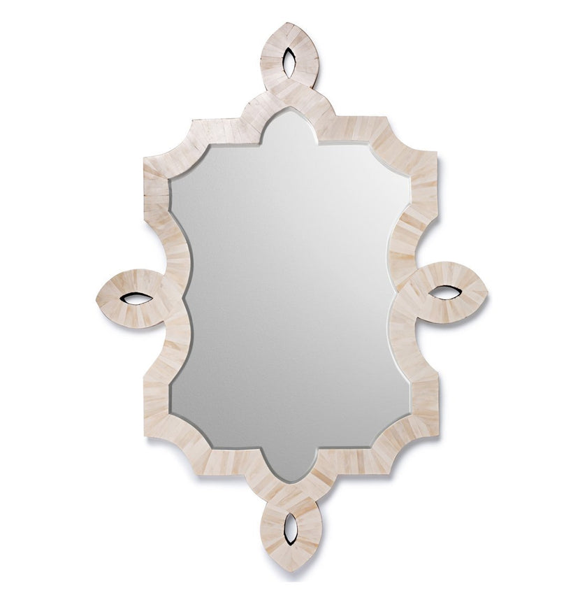 Hollywood Regency Natural Bone Inlay Wall Mirror – luxuryhandicrafts