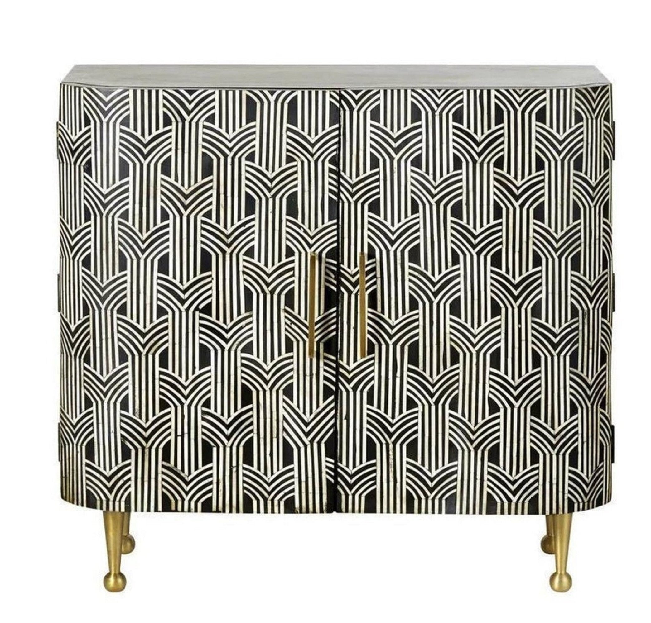 Handmade Bone Inlay 2 Door Sprinkle Sideboard – Luxury Handicraft